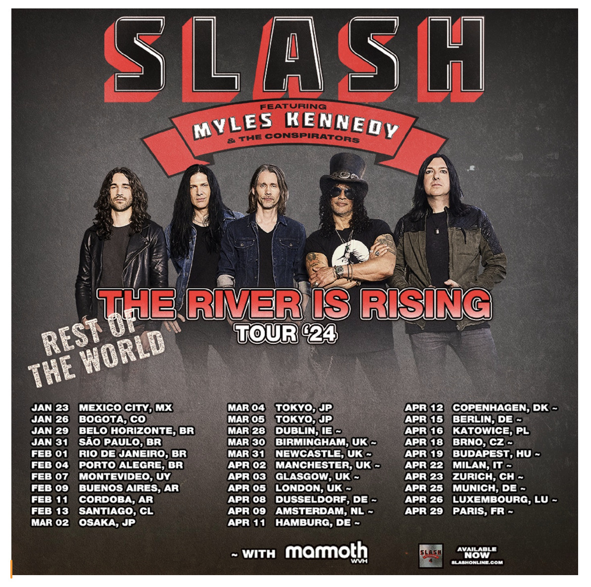 Slash feat. Myles Kennedy & The Conspirators anuncian “The River is ...