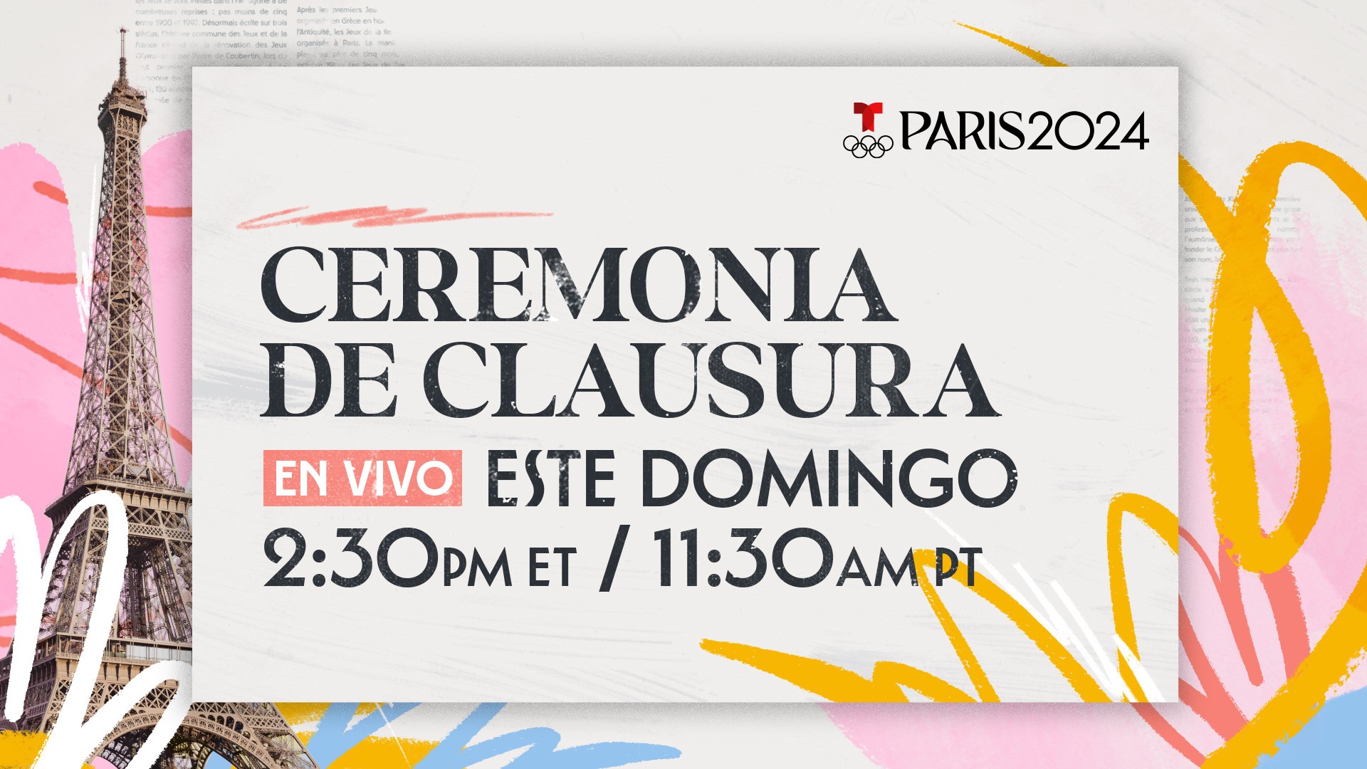 TELEMUNDO PRESENTA LA CEREMONIA DE CLAUSURA DE LOS JUEGOS OLÍMPICOS POR ...