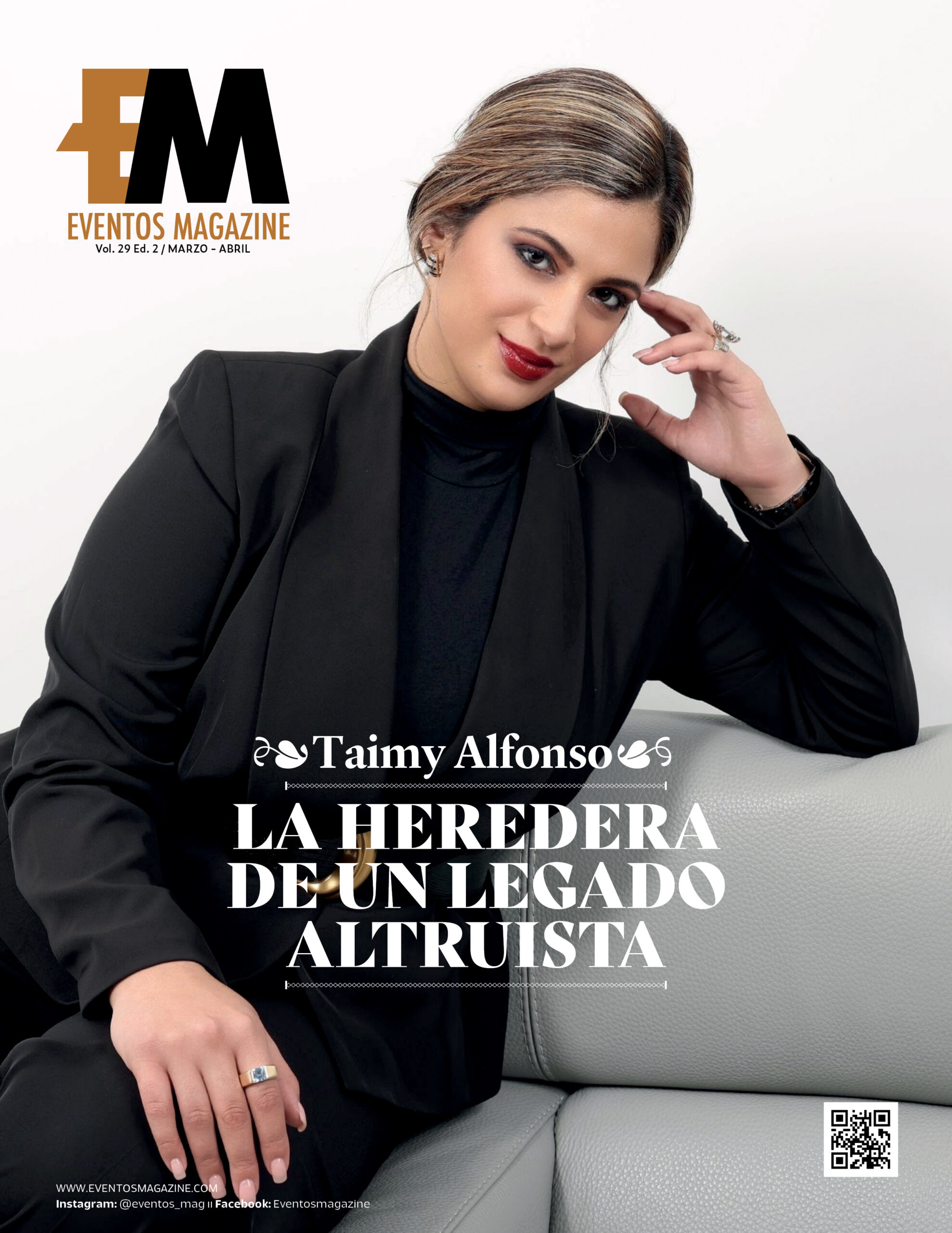 TAIMY ALFONSO en la portada de EVENTOS MAGAZINE – Abril 2025 - El Flash ...