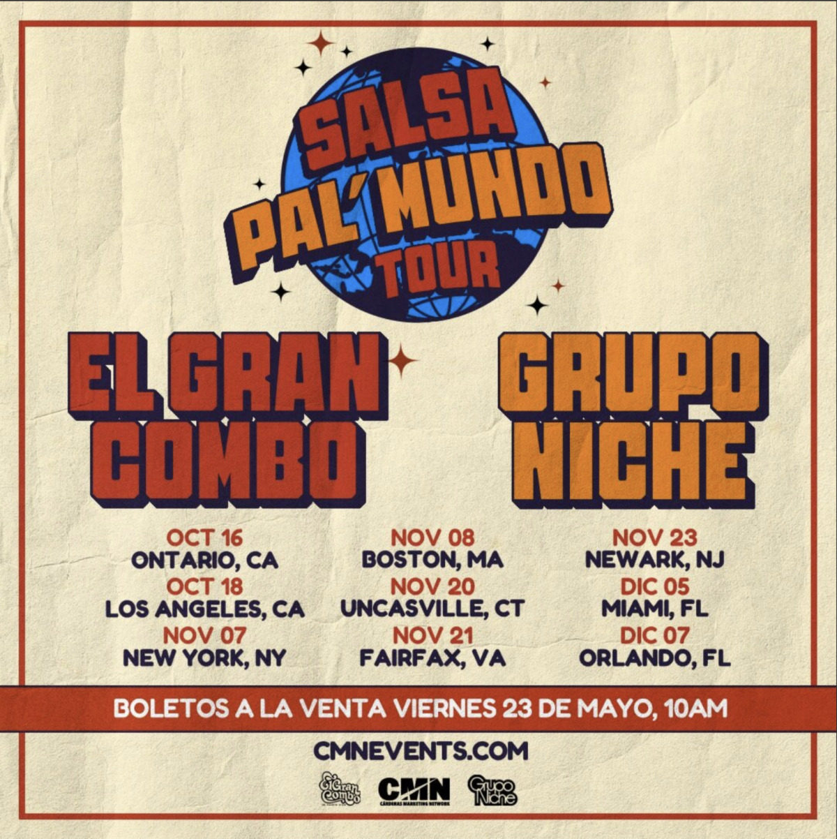 GRUPO NICHE Y EL GRAN COMBO LLEVAN SU GIRA “SALSA PA’L MUNDO” A ESTADOS UNIDOS CON INVITADOS DE ...